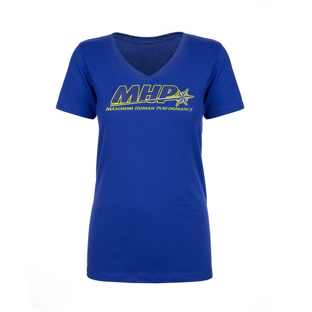 Women’s MHP V-Neck T-Shirt – I AM STRONG | MHP Strong